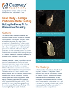 Foreign Particulate Matter Testing